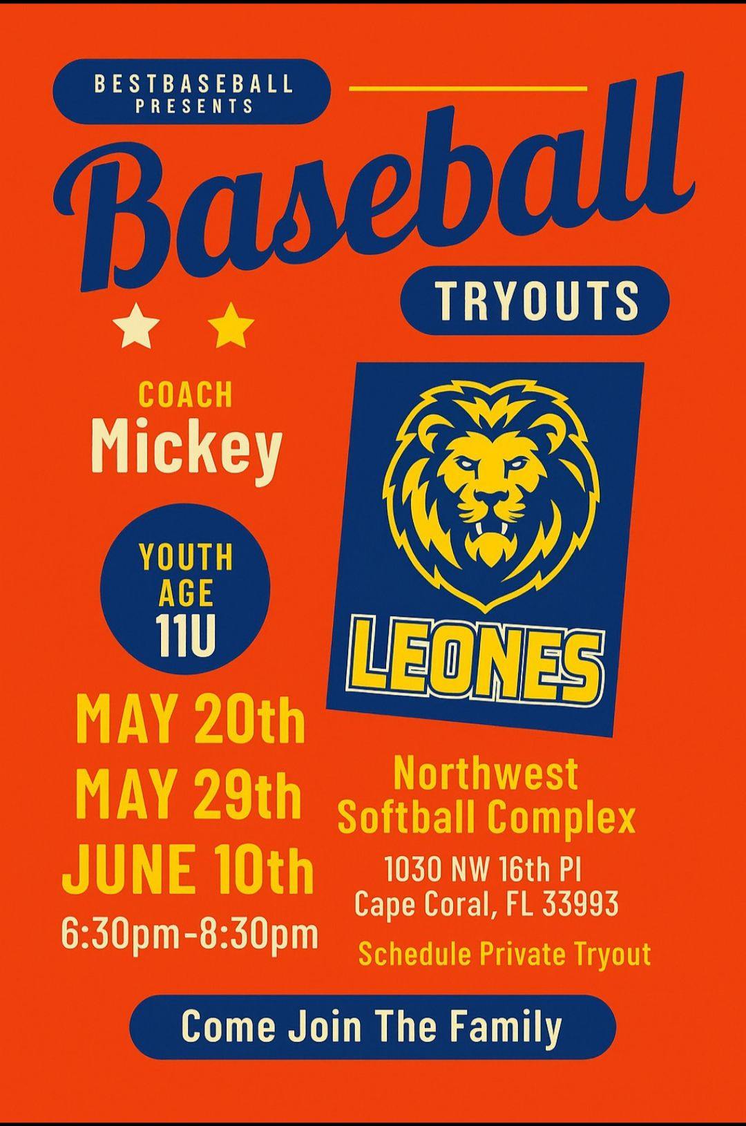 Tryout Information