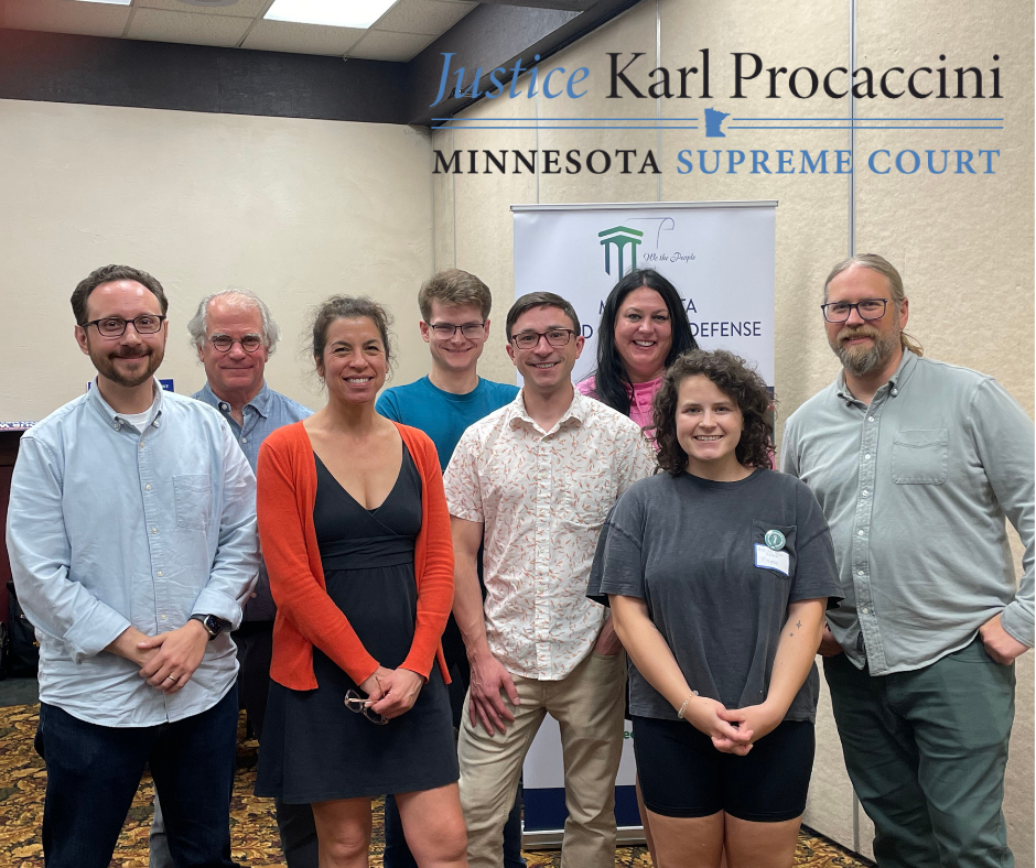 Justice Procaccini Visits Public Defender Training Conference