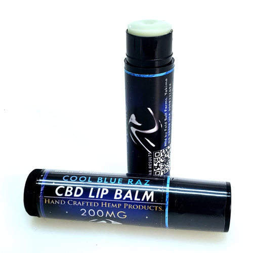 Cool Blue Raz CBD Lip Balm | Fold Belt Farms