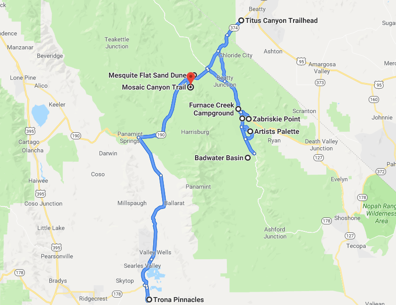What to see in Death Valley - A 3-Day Road Trip Itinerary for photogra
