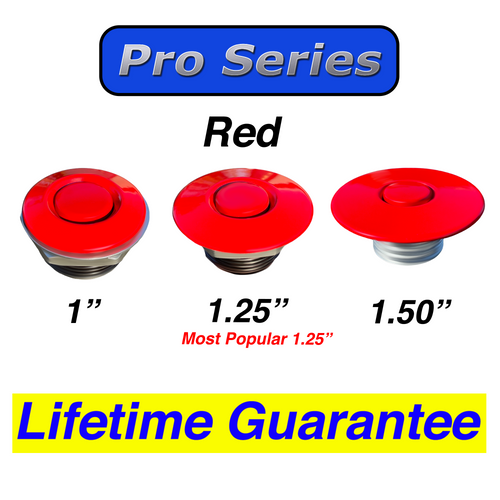 Red Mini "Pro Series" Round | Push Button Latches