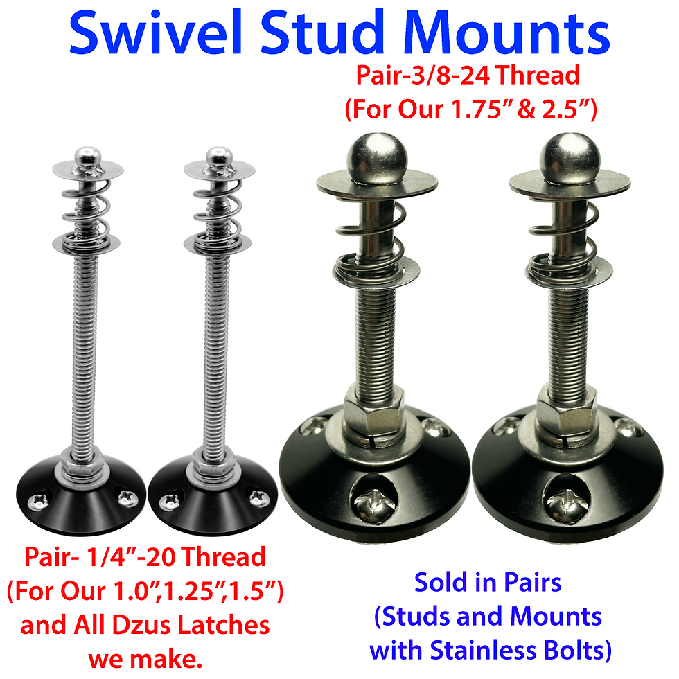 Swivel Stud Mounts | Push Button Latches