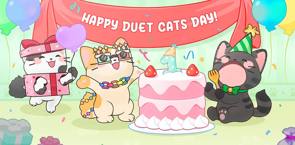 Duet Cats Turns 1: Meow-gical Success and Celebration!