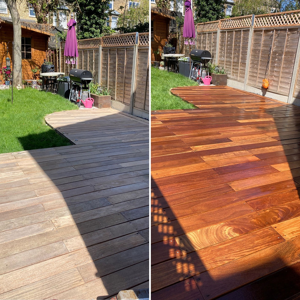Yellow Balau Decking Restoration Service - We Restore Yellow Balau Decking