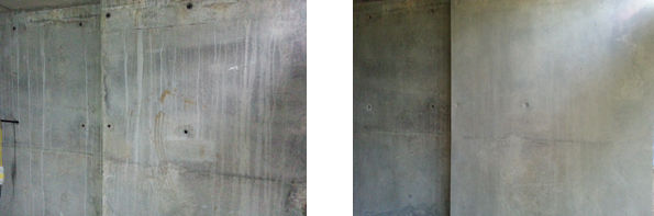 Concrete Repair Category No.4. Grout Runs (striations)