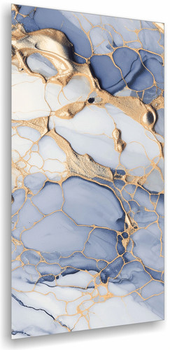 Opulent Sky Blue White Grey Porcelain Tile with Subtle Gold Vein ...