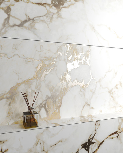 Luxury White Bronze Mars Satuario Shiny Matt Porcelain Wall & Floor ...