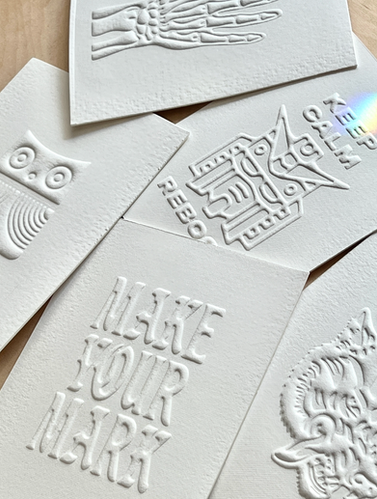Embossed art print | WKRMN