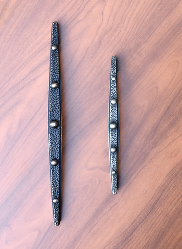 8" Dimpled Rivet Large Drawer Pull | TWISTEDSMITHHARDWARE