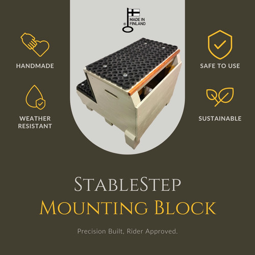 StableStep – Premium Two-Step Mounting Block for Equestrian Safety ...