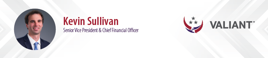 Valiant Names Kevin Sullivan as Chief Financial Officer