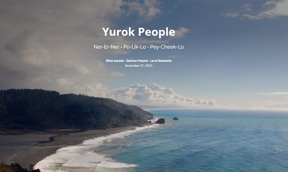 Yurok People StoryMap | Yurok Tribe