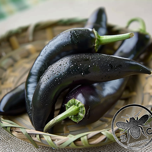 Count Dracula Pepper Seeds, Black Gothic Fang Hot Peppers, Capsicum ...