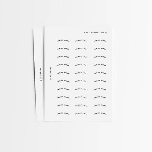 Family First Arch Script | PLANOVATE