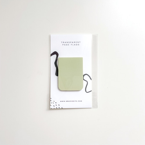 Transparent Page Flags | Wasabi Powder | PLANOVATE