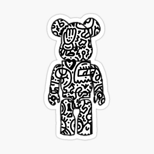Bear Brick Sticker | m & d