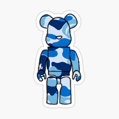 Bear Brick Sticker | m & d
