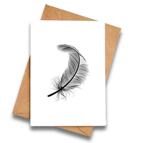 Feather Sympathy Card | Symply Sympathy