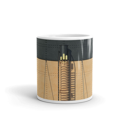 White Star Line Titanic Funnel Mug | RMS Titanic Design