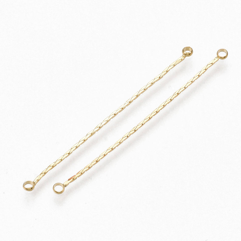 Real 18K Gold Plated Chain Connectors [50mm] | Nish Nosh