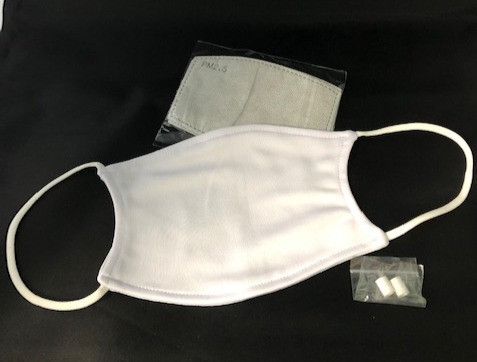 Face Mask with Filter Pocket (includes 2 PM 2.5 filters) | HandmadebyTNT