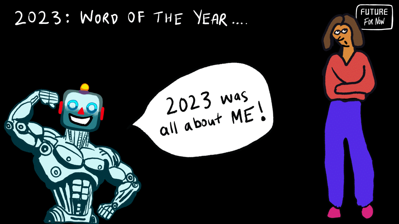 2023 Ai Cartoon The Year Artificial Intelligence Stole The Dictionary