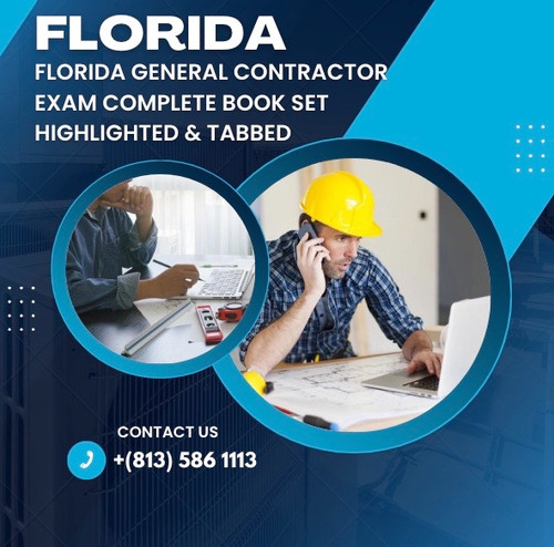 FLORIDA GENERAL CONTRACTOR EXAM COMPLETE BOOK SET - HIGHLIGHTED ...