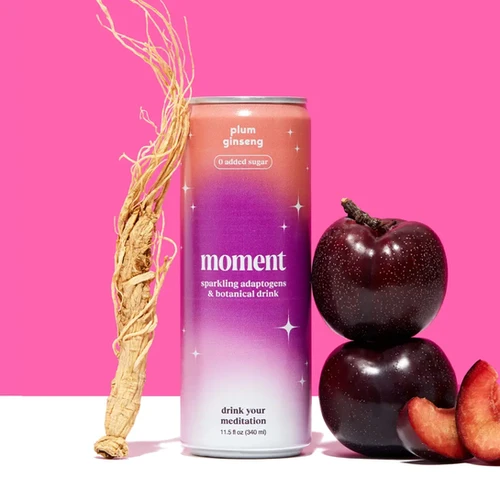 Sparkling Plum Ginseng Moment Botanical Water | Entheogenic Emporium