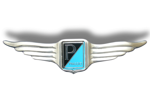 VESPA VBB ALLOY LEGSHIELD BADGE WAVY | TAFFSPEED