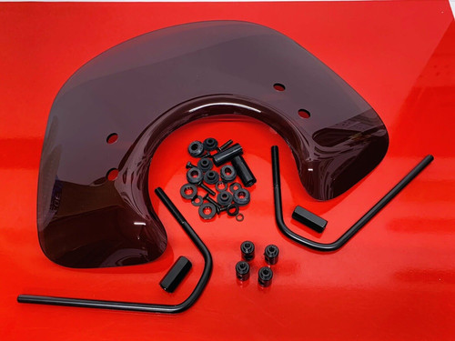 VESPA GTS GT GTL 2019 TO 2022 SMOKED TRANSPARENT FLYSCREEN | TAFFSPEED