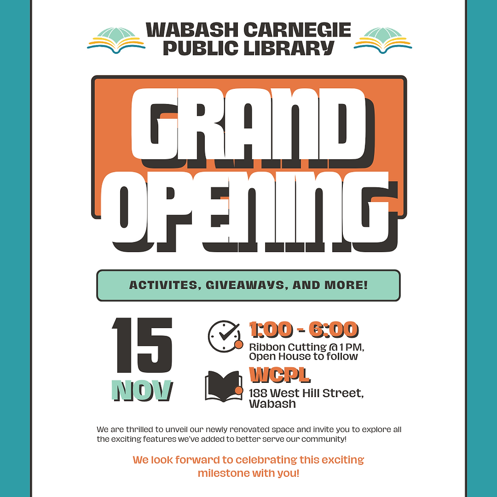 Wabash Carnegie | Noble Township | Wabash Carnegie Public Library