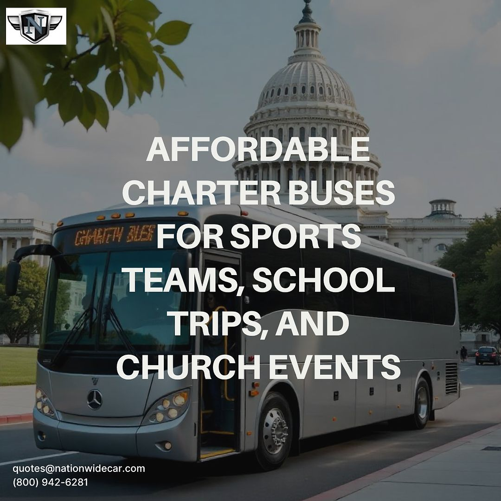 Affordable Charter Buses for Sports Teams, School Trips, and Church Events
