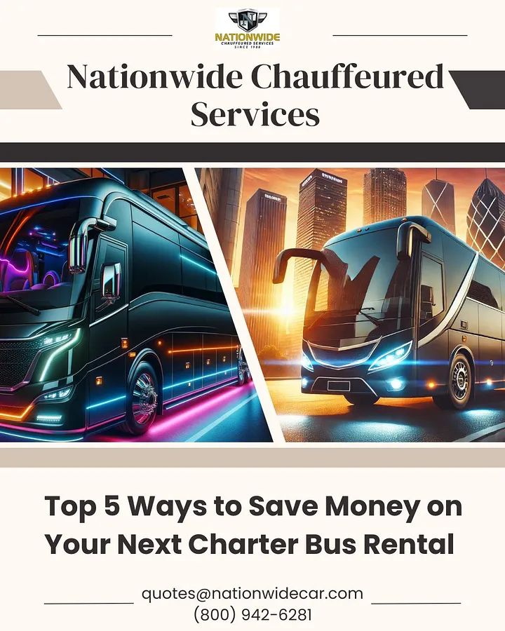Top 5 Ways to Save Money on Your Next Charter Bus Rental