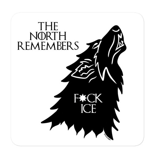The North Remembers Timber-Dire Wolf F*CK ICE Sticker | Tara Aiken | Artist