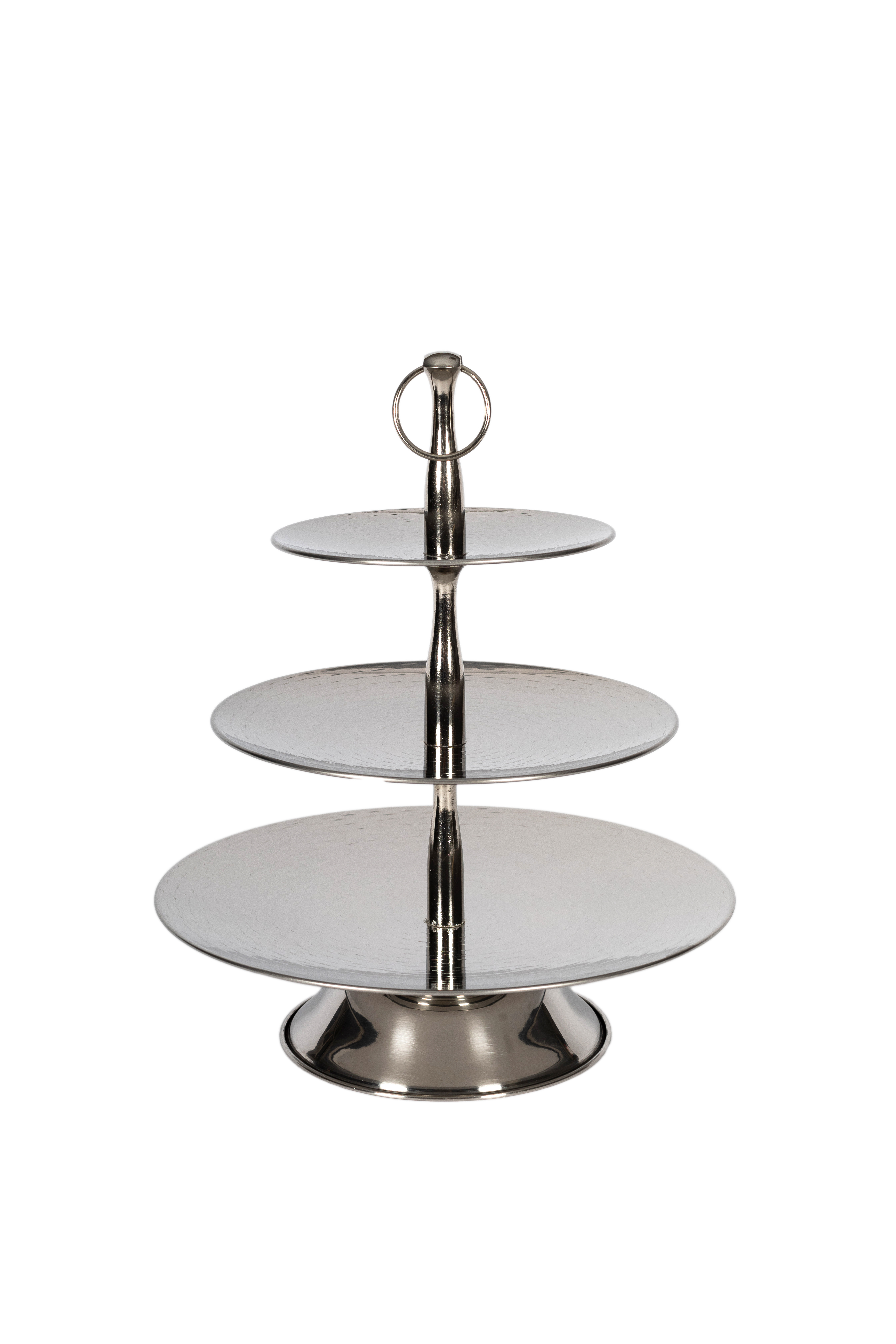 3 TIER STAND - SILVER - Hensley Event Resources