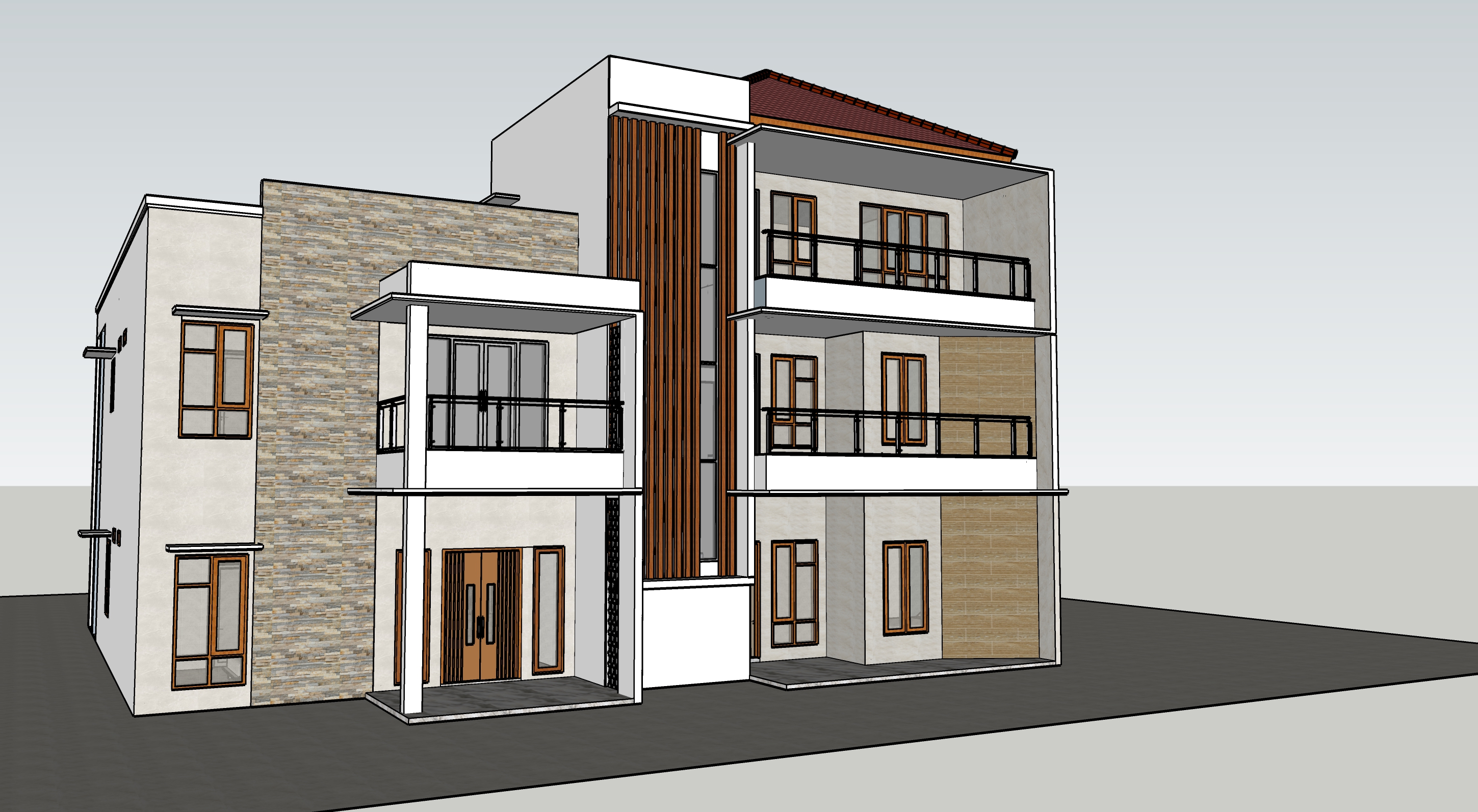 Elite Residential House Rendering | ArchiVinci | 28966