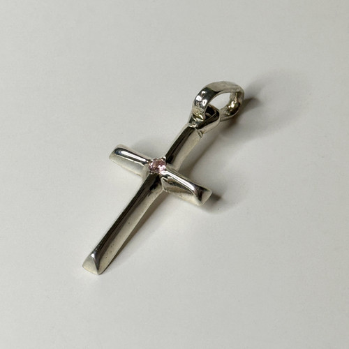 Mini Cross for kids silver 950 | Greenfield Jewelry