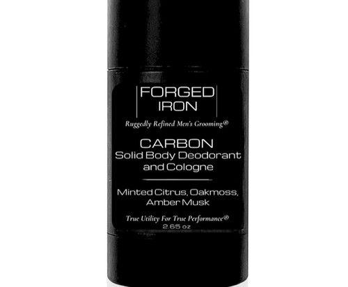 CARBON Solid Body Deodorant and Cologne | FORGED IRON FOR MEN