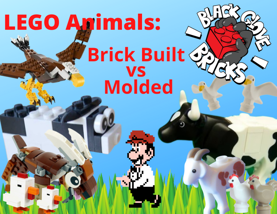 LEGO Animals: Brick Built vs Molded