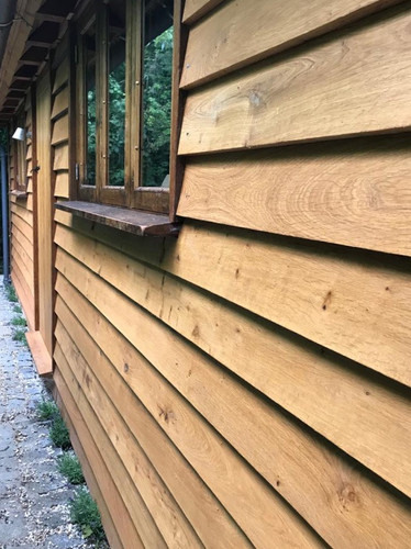 Oak Feather Edge Cladding 175mm Wide | Oak and Wood