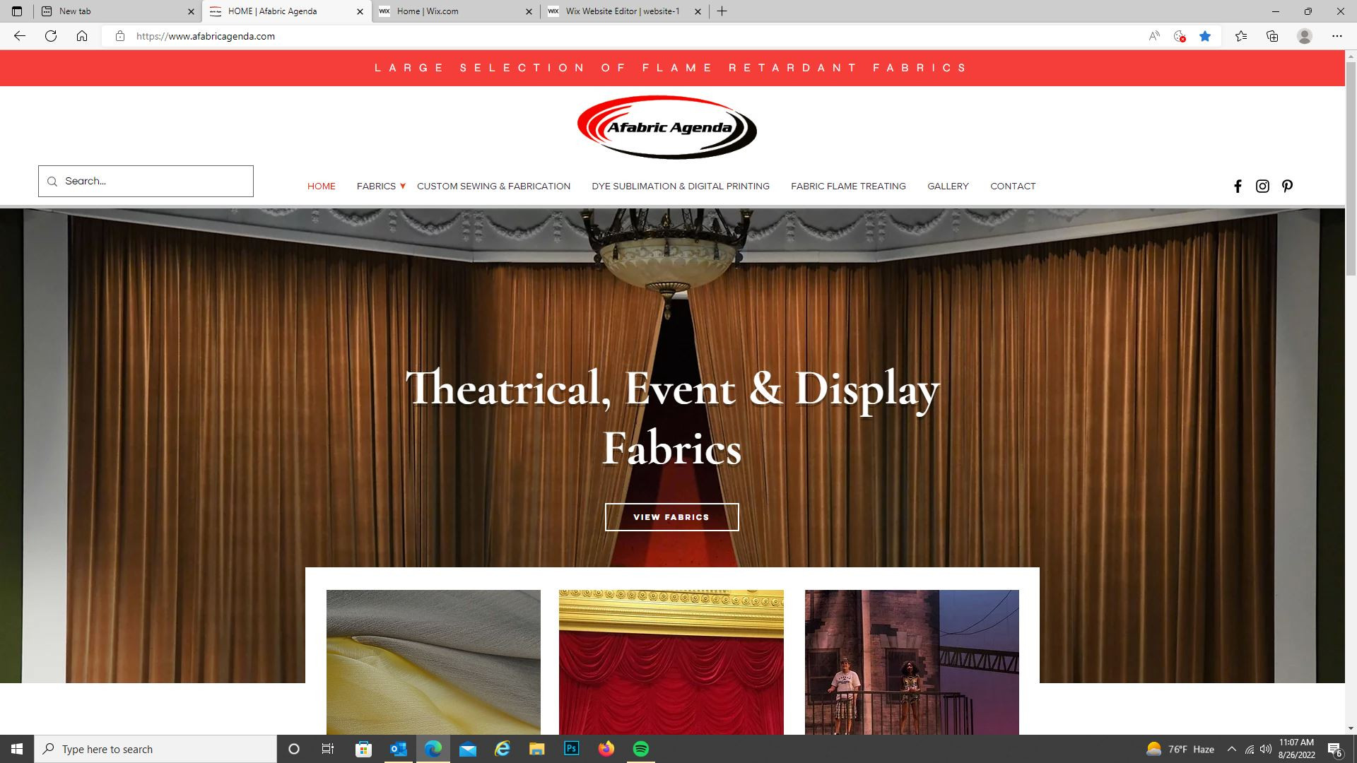 Afabric Agenda | Theatrical and Event Fabrics