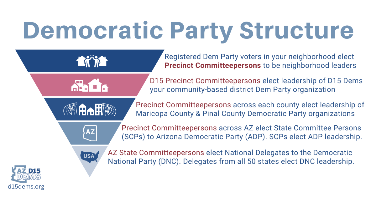 Southeast Valley Dems explains the Democratic Party structure which is ...