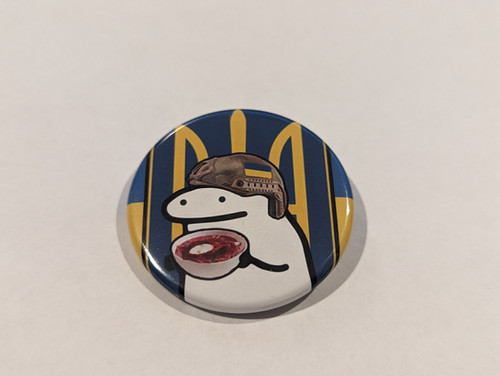 Borscht Flork: Stand with Ukraine button | equalityINK