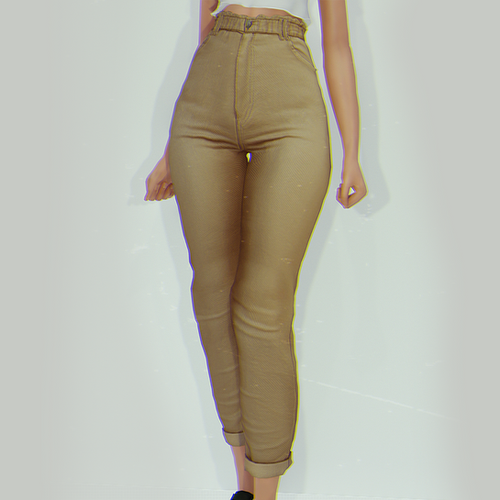 Ruffle Waist Jeans | snailrow