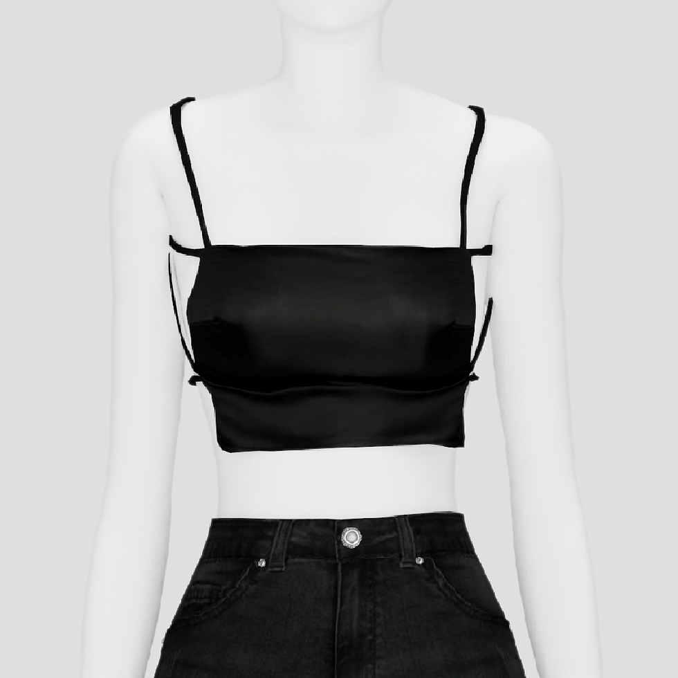 Backless strappy top (CC's Pack 2) | snailrow