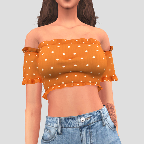 Ruffle tube top | snailrow