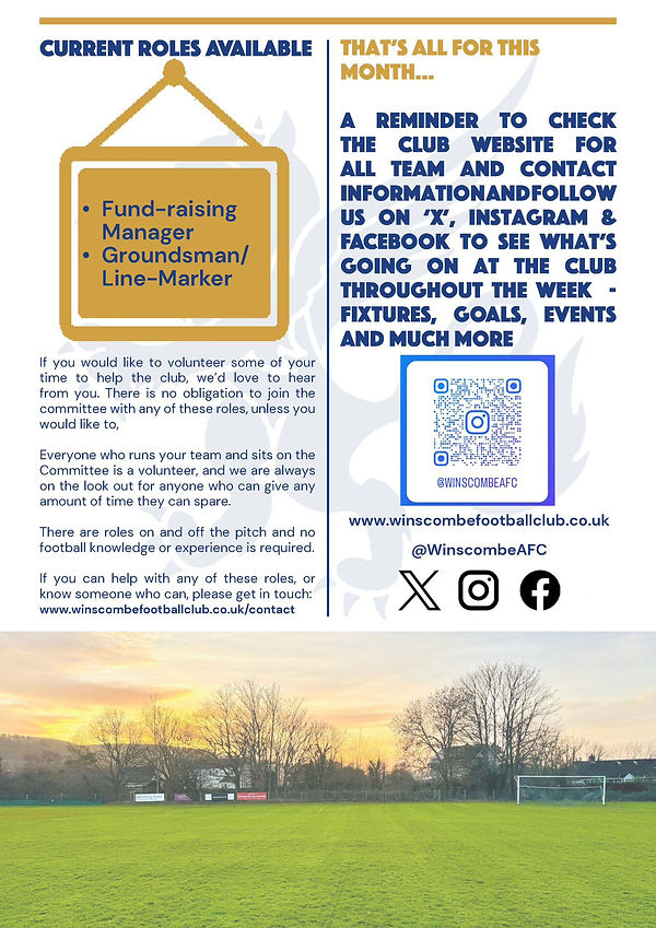 NEWSLETTERS | Winscombe FC
