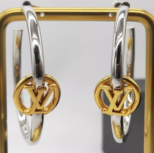 LV Silver and Gold Hoops | SavageBeautyTT