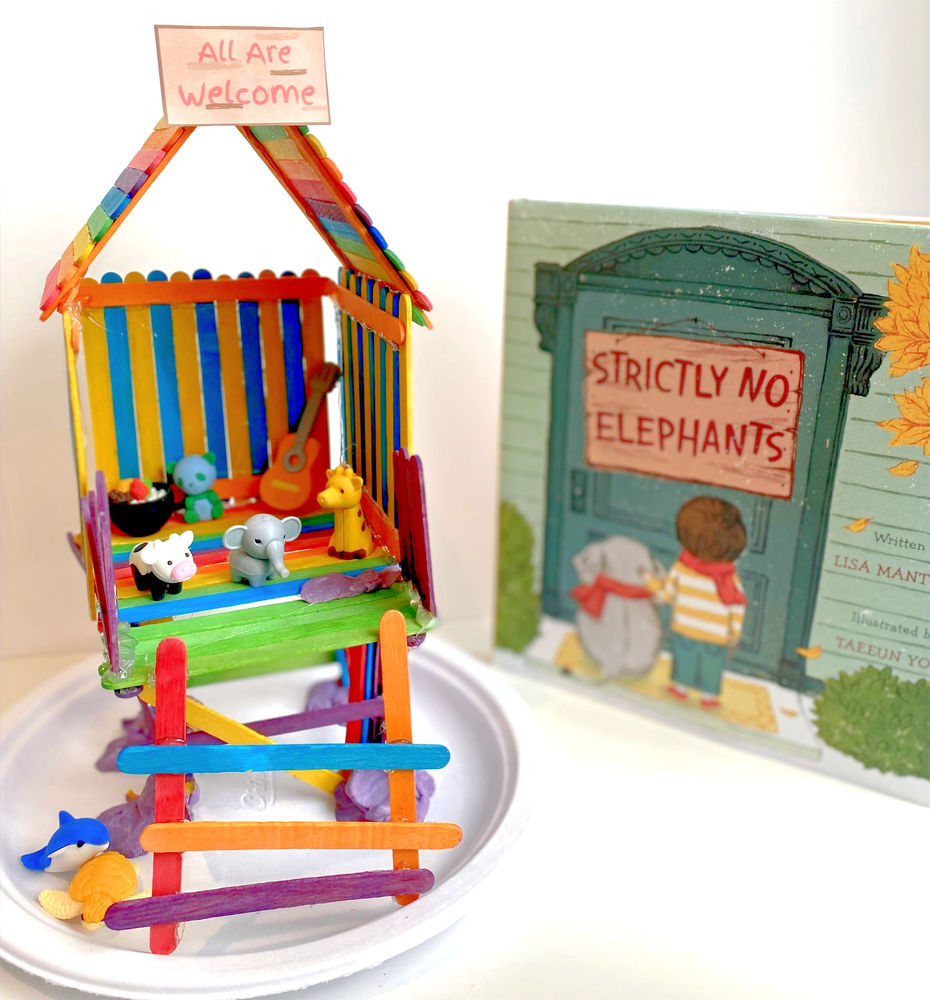 STEM Challenge "All Are Welcome" Inspired by Strictly No Elephants