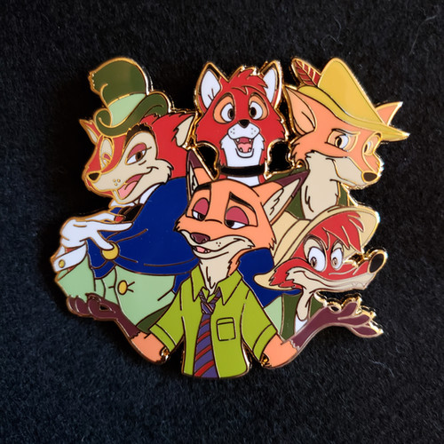 Disney Foxes Cluster Pin | Convention History